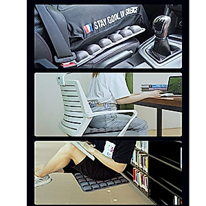 WalBryka High Comfortable Airbag Office Chair Cushion Pain Relief Air Seat Cushions with Non-Slip Cover (Gray)