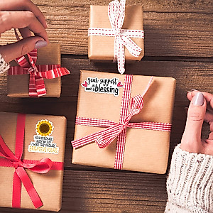 1.5'' Your Support is Such a Blessing Stickers,Thank You Stickers,Handmade Stickers,Business Stickers,Envelopes Stickers for Online Retailers,Handmade Goods,Small Business,500 Labels Per Roll