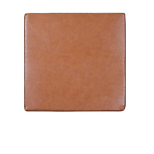 Lominc Square Seat Cushion 12x12 inch, Waterproof Leather Square Chair Pad, Anti Slip, Perfect for Metal/Wood Stool Chairs,(Cushion Only), Set of 2