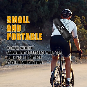 Bike Tent Outdoor Storage Shed 210D Silver Coated Oxford Cloth Material Bike Storage Garage Bicycle Covers Outdoor Storage Waterproof PU4000 2 Bikes (Black)