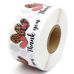 Small Shop Stickers, Small Business,Thank You Sticker, Packaging Sticker (Leopard Print)