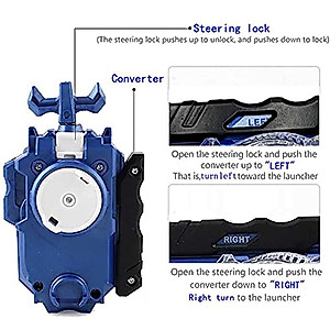 Left Right Sparking Launcher Lr Bey Burst Evolution Turbo Blade Master Battling Tops String Launcher Grip Booster B-187 Savior Valkyrie.Sh-7 God Bay Starter Set Gaming Spinning Toy Boys'Gifts