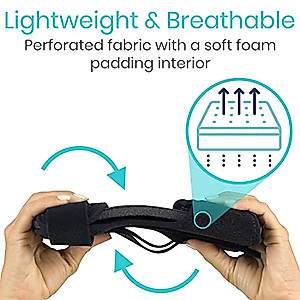 Vive Dorsal Night Splint - Support For Plantar Fasciitis, Achilles Tendonitis - Adjustable Ankle Brace - Massage Ball For Men And Women - Foot Orthotic Pads With Elastic For Arch, Heel Pain Relief