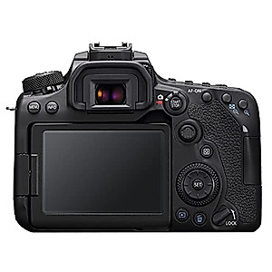 Canon EOS 90D DSLR Camera w/EF-S 18-135mm F/3.5-5.6 is USM Lens + 75-300mm F/4-5.6 III Lens + 128GB Memory + Case + Filters + Tripod + 3 Piece Filter Kit + More (26pc Bundle)