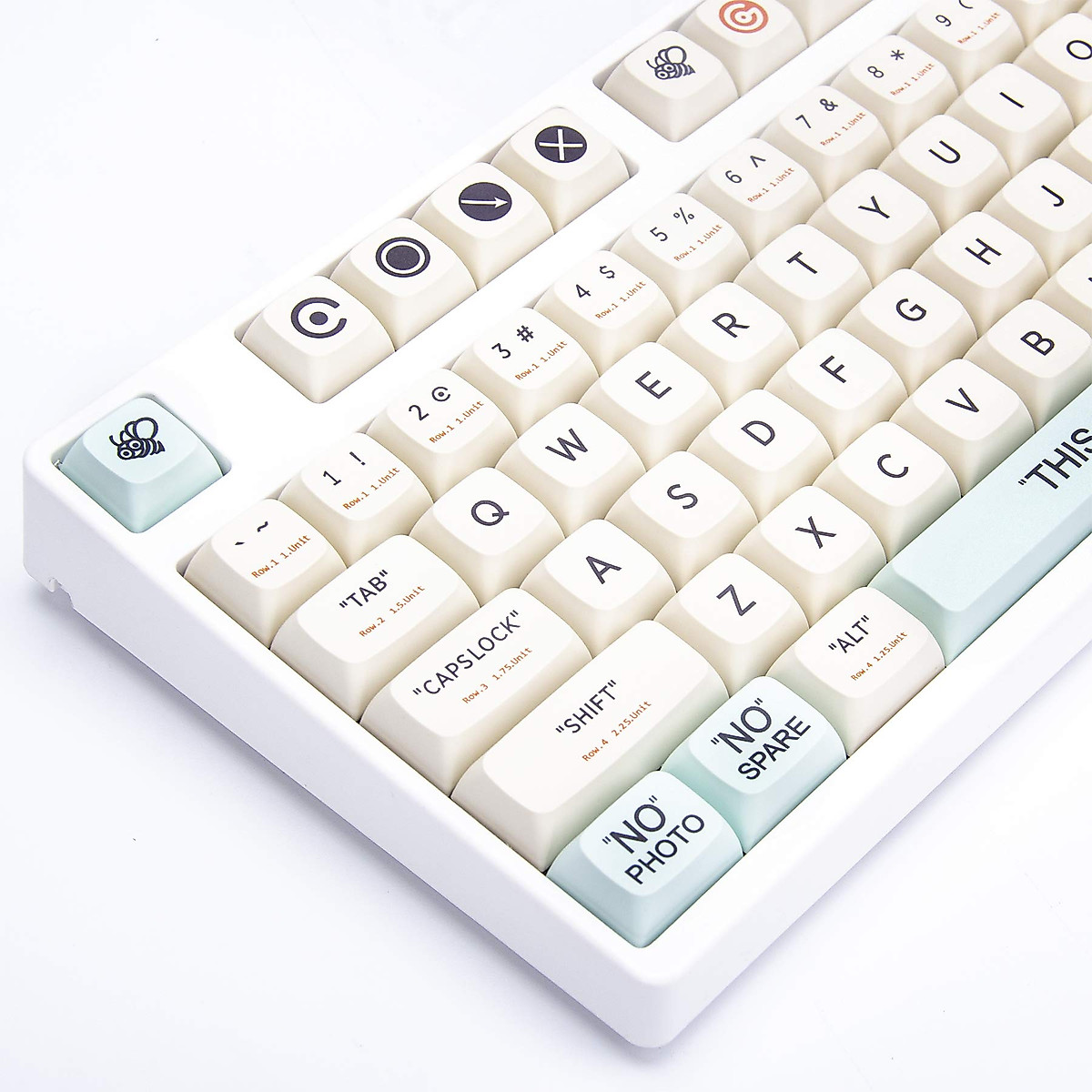 Tokey 144 Keys Set XDA Profile Custom Keycaps PBT Dye Sublimation ANSI Layout Keycaps Set for Gateron Kailh Cherry MX Switches Mechanical Gaming Keyboards (Plastic Theme)