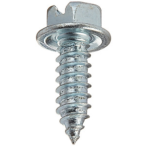The Hillman Group 41038 Hex Washer Head Slotted Sheet Metal Screw, 14-Inch x 3/4-Inch, 50-Pack, zinc