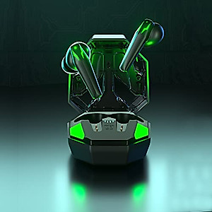 Gaming Earbuds, Bluetooth 5.0 Wireless Gaming Earbuds with 45ms Ultra Low Latency HI-FI Stereo, Gaming in-Ear Earbuds with Game/Music Modes, Gaming Earbuds with Deep Bass for Gaming, Home, Office