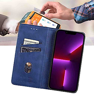 BANLEI2U Phone Cover Wallet Folio Case for Oppo Reno 2 Z, Premium PU Leather Slim Fit Cover for Reno 2 Z, Luxury, Blue