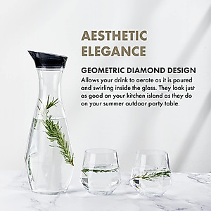 GRANDTIES 12oz Diamond Unbreakable TRITAN Cup set of 4, Plastic Drinking Glasses, BPA-free Stemless Wine Glass, Dishwasher Safe Tumbler, Made in Taiwan- Whisky, Cocktail, Pool, Highball, Party