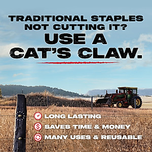 Cat’s Claw Fasteners 2 inch for Softwoods 170 Pieces Replaces The Common Fencing Staple Installs Fast with a Power Drill 4X Stronger Than Fence Staples The Original Patented USA Montana Brand