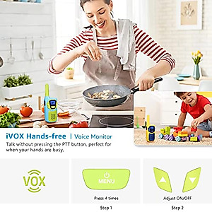 Walkie Talkies for Kids Adults Long Range Rechargeable 3 Pack, Drop Proof Walkie Talkies Toys Gifts for Girls Boys Age 3 5 6 8 9 12, USB Walkie Talkies for Outdoor Indoor Play Camping Birthday Party