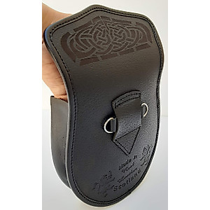 Scottish Kilt Semi Dress Sporran Genuine 100% Real Leather Knot Tassels Sporran