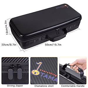 Protection Case With Extra Storage For Otamatone Deluxe and Techno | Lightweight and Waterproof Automatone Instrument Holder | Sturdy and Portable | Crafted by Experts | Designed in Sweden