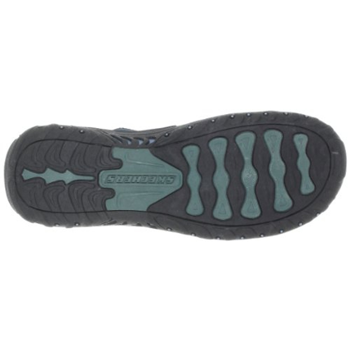 Skechers Women's Reggae-Soundstage Thong Sandal,Black,8 M US