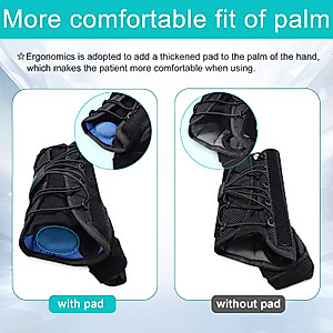 TANDCF bestlife Unisex Universal Wrist Lacer Thumb Spica Splint for Carpal Tunnel Syndrome & De Quervain’s Syndrome,Adjustable Night Wrist Thumb Support Brace with Splints Right Hand For Women & Men,Great for Tendonitis,Arthritis,Wrist Pain,Sprain,Sports