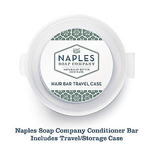 Naples Soap Company, Protein Enriched, 50-75 Use, Solid Hair Conditioner Bar, Eco-Friendly Haircare, Helps Ensure Vibrant, Healthy Hair, All Hair Types, Boyfriend, 1oz