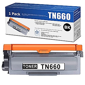 RUYY TN660 TN-660 High Yield Black Toner Cartridge Replacement for Brother HL-L2300D L2320D L2340DW L2360DW L2380DW MFC-L2680W L2685DW L2705DW L2707DW DCP-L2520DW L2540DW Printer Toner (1 Pack)