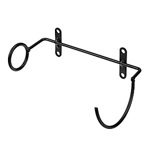 Hipiwe Pack of 6 Wall Mounted Wine Racks - Red Wine Bottle Display Holder with Screws, Metal Hanging Wine Rack Organizer for Beverages/Liquor Bottles Storage