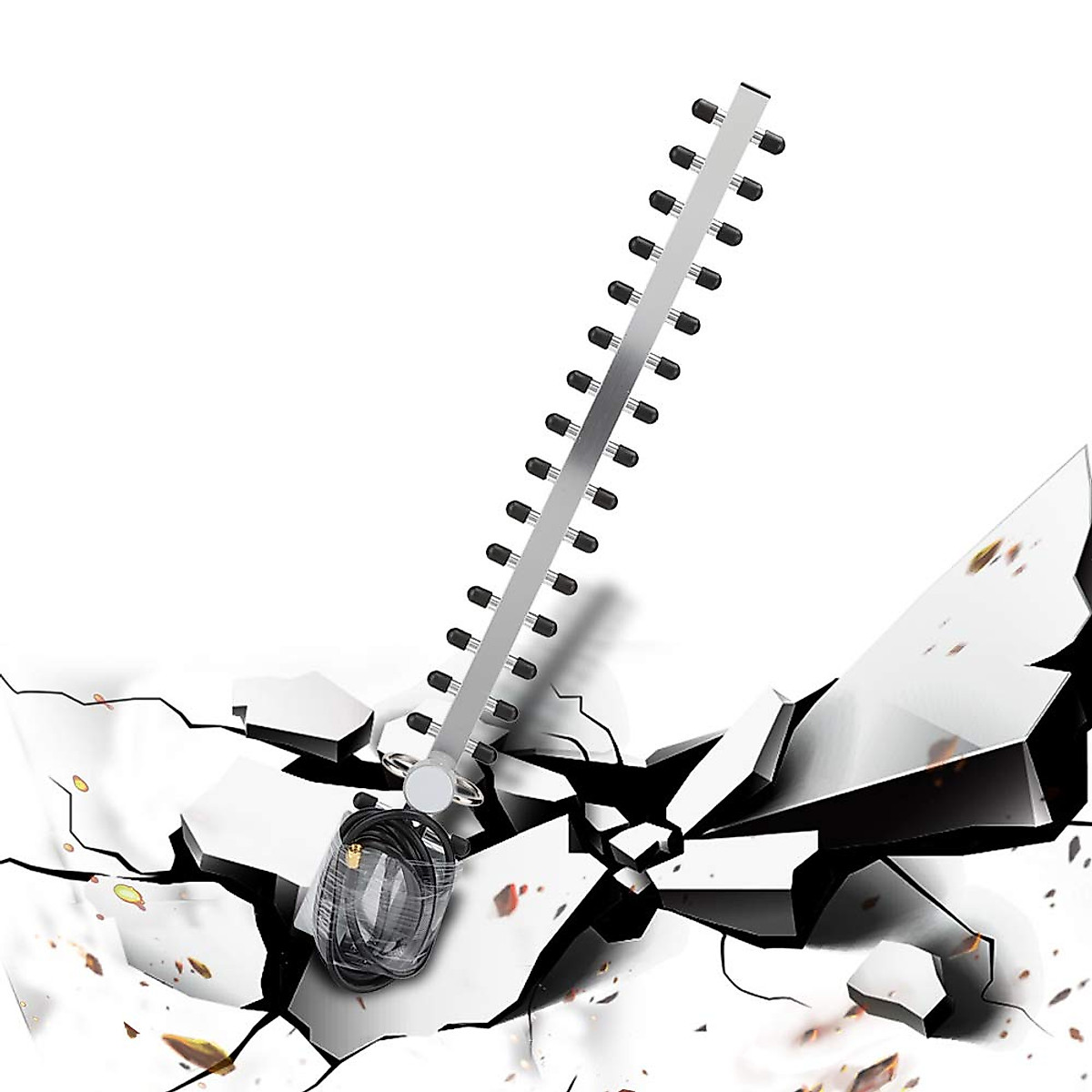 2.4G Directional Antenna,20dBi High Gain 2.4GHz Antenna 13 Unit Directional Antenna, Router Network Card Outdoor Antenna