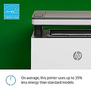 HP Neverstop Laser MFP 1202w Wireless Monochrome All-in-One Printer with cartridge-free toner tank, comes with up to 5,000 pages of toner in the box (5HG92A)