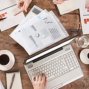 Mr. Pen- Clear Plastic Envelopes, 4 Pack, A4, Letter Size, Plastic Envelopes with Snap Closure, Poly Envelopes, Clear Plastic Folders, Plastic Document Holder, Plastic Envelopes, Clear Envelopes.