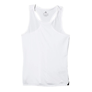 adidas unisex-youth Club Tank Top White/Matte Silver/Black X-Large