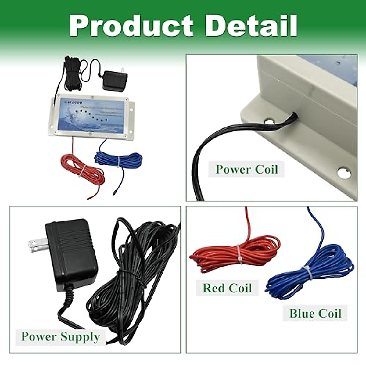 LUKYER Whole house water descaler Alternative Water Softener，Reduction Water Scale Buildup