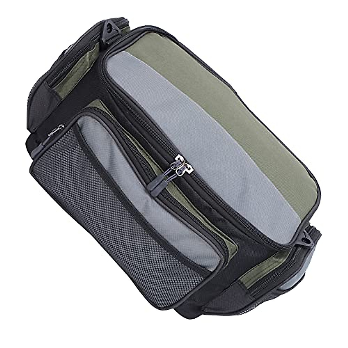 SALUTUY Fishing Storage Bag, Fishing Tool Bags Mesh Pockets Square Fishing Storage Bag for Installing Fishing Accessories and Other Items