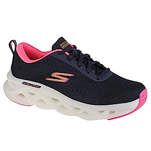 Skechers Women's GO Run Glide Step Hyper Sneaker, Navy, 9