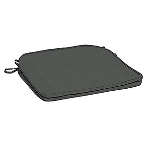 Arden Selections ProFoam Performance Outdoor Seat Cushion 19 x 20, Slate Grey