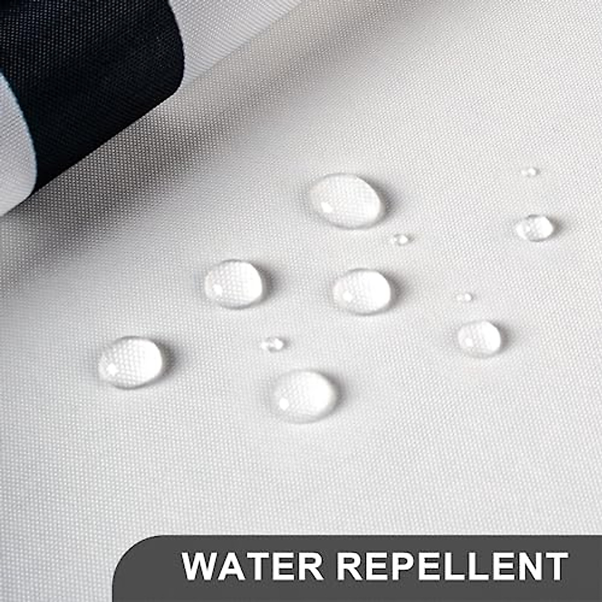 AmazerBath Shower Curtain, Black and White Shower Curtain Set with 12 Metal Hooks, Rustic Black Lines Art Fabric Shower Curtains for Bathroom Decor, Waterproof Black Strip Shower Curtain, 72x72 Inches