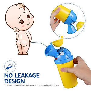 STOBOK Potty Training Urinal Portable Baby Child Potty Urinal Emergency Toilet Portable Baby Boy Emergency Urinal Potty Pee Training Cup for Camping and Car Potty Trainer