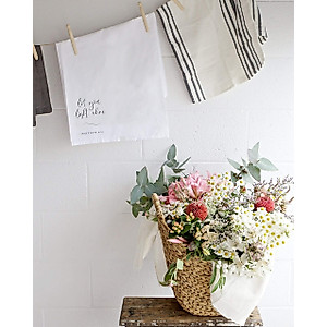 The Cotton & Canvas Co. Let Your Light Shine, Matthew 5:16 Scripture, Bible, Religious, Soft and Absorbent Tea Towel, Flour Sack Towel and Dish Cloth