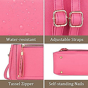 Montana West Anti Theft Backpack Purse for Women Backpack for Ladies with Secured Zipper & Tassel, MWC-104HPK