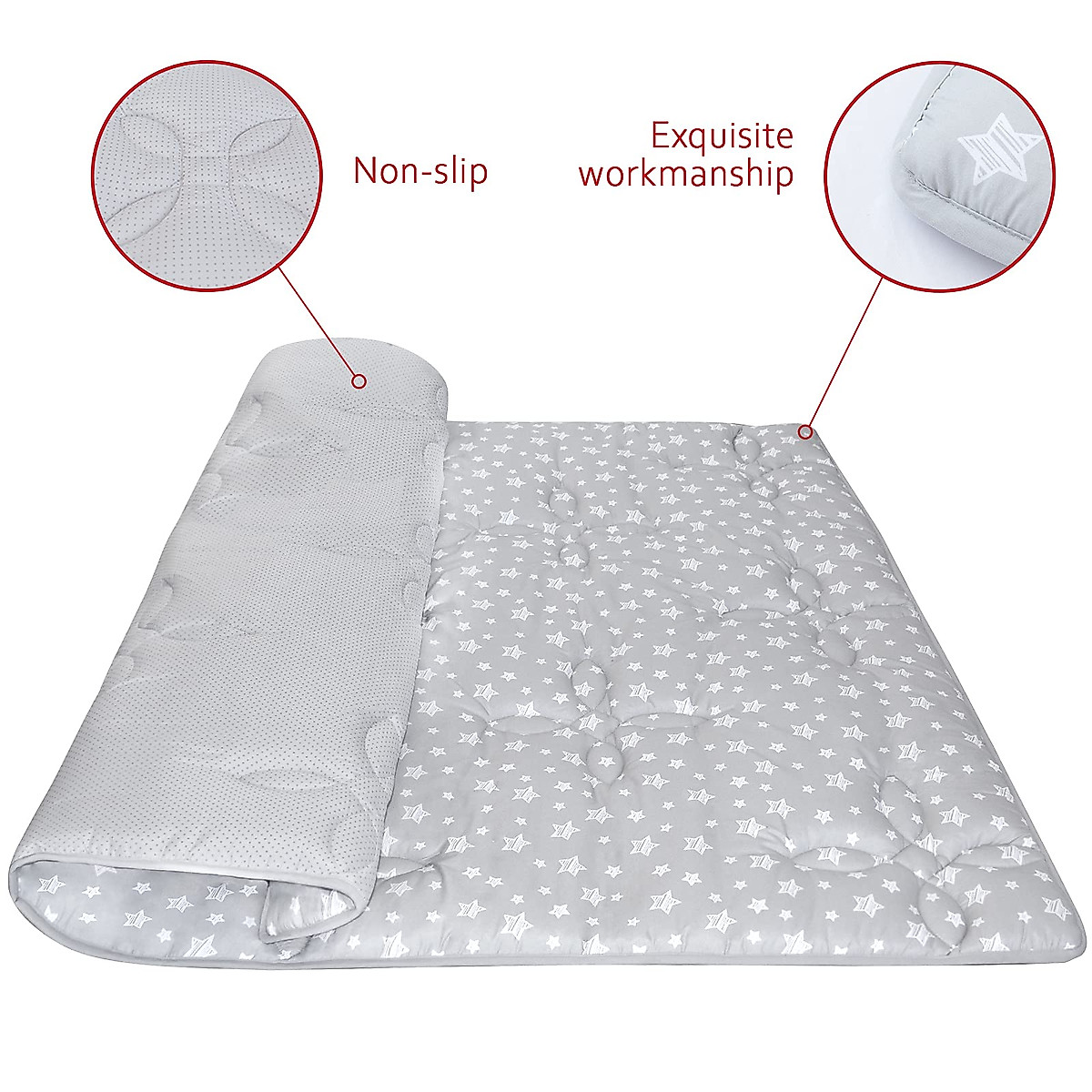 Baby Play Mat 71x59 Inches Thick Baby Crawling Mat, Large, Non Slip Cushioned Baby Playpen Mat for Playing, One-Piece Baby Floor Play Mat for Babies, Toddlers