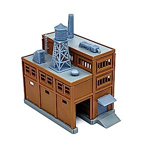 Outland Models Railroad Layout Large Factory with Inside Loading Dock 1:160 N Scale