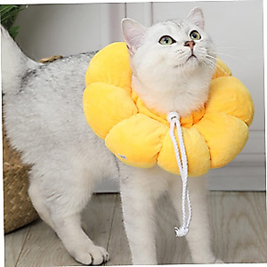 Toddmomy 2pcs Elizabeth Circle Pet Bite Collar Cat Recovery Neck Cone Elizabethan Cat Cone Adjustable Pet Cone Pet Bite Collar Cat Recovery Collar Choker Pp Cotton Kitten