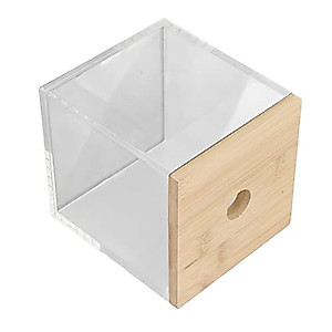 KOSDFOGE Coffee Bar Organizer, with Lid Coffee Capsule Holder, Clear Acrylic Dispenser,Tea Bag Organizer Sugar Storage Holder Coffee Bar Accessories