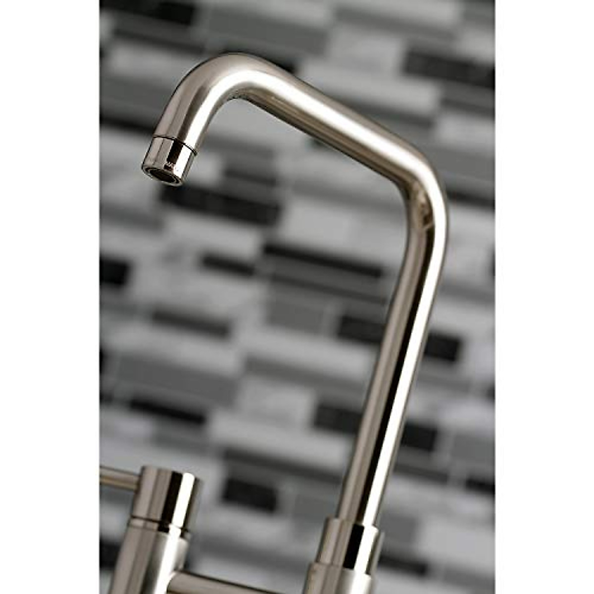 Kingston Brass KS8288DLBS Concord Bridge Kitchen Faucet, Brushed Nickel, 14 x 8.38 x 12.19