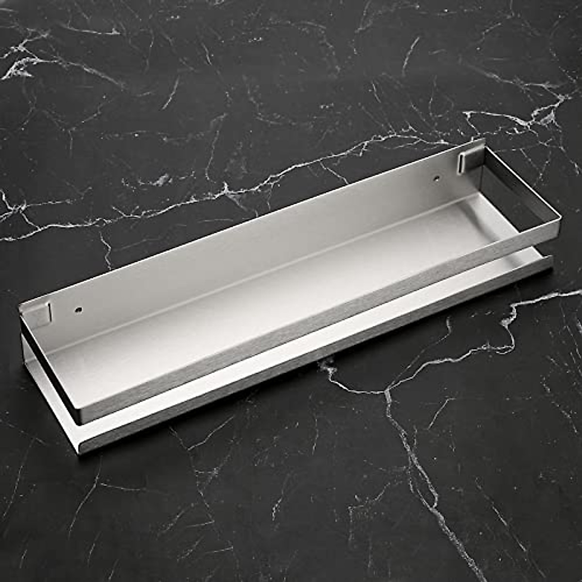 OwnMy 2PCS 16 Inch Shower Shelf Bathroom Inside Shower Caddy Stainless Steel Shower Racks Shower Baskets, Metal Kitchen Organizer Racks Floating Shelves Wall Mount Rectangular Corner Shower Shelves