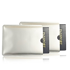 Bofit Anti-Theft RFID NFC Blocking ID Credit Card Passport Holder Secure Protector Sleeves Shields (10 Credit Card & 2 Passport Protectors) Durable TearProof WaterProof