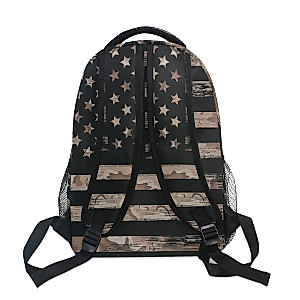 Camo Flag Lightweight Printed Bookbags School Backpacks for Teens Boys and Girls