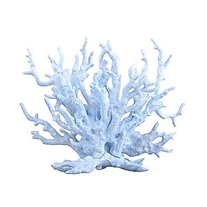 Mallofusa Blue Artificial Aquarium Plant Ornament Decor Plastic Coral Reef Fish Tank Decoration