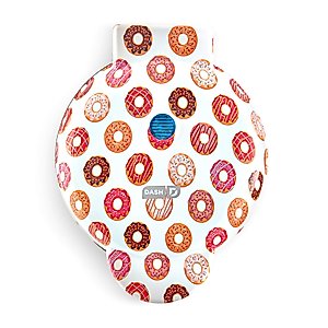 Dash Mini Donut Maker Machine for Kid-Friendly Breakfast, Snacks, Desserts & More with Non-stick Surface, Makes 7 Doughnuts, Donut Print