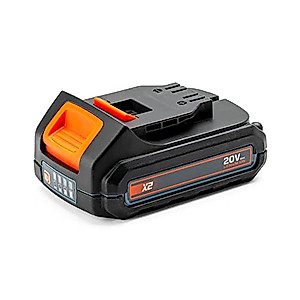 SENIX X2 20 Volt Max* 5-Inch Brushless Angle Grinder Tool, 8500 RPM Max, 3-Position Auxiliary Handle, Spring-Loaded Safety Slide Switch, 2.5 Ah Battery and Charger Included (PAX2125-M2)