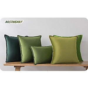 NOSTHEART Decorative Throw Pillow Covers Cushion Cases, 16x16 Inch Set of 4 Luxury Soft Velvet Square Couch Pillow Covers for Sofa Bedroom Car Home Decor