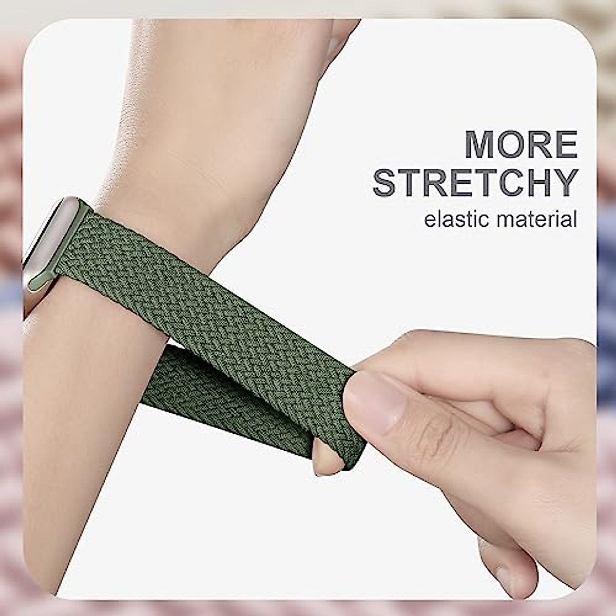 Getino 10 Pack Braided Stretchy Compatible with Apple Watch Band Women 38mm 40mm 41mm 42mm 44mm 45mm 46mm 49mm, Sport Nylon Elastic Solo Loop iWatch Strap Men for iWatch Ultra 2 SE Series 10 9 8 7 6 5