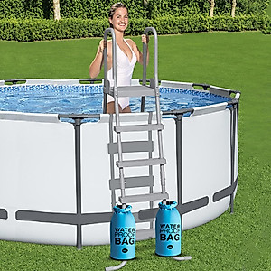 KITCHSTAR Pool Step Weights, Pool Ladder Weights for Above Ground Pools, Waterproof Sand Bags for Pool Steps with Heavy-Duty Nylon & Handle, Work with Above Ground and in-Ground Pool Steps 10Lx2PCS