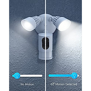 eufy security Floodlight Camera E with Built-in AI, 2K Resolution, 2-Way Audio, No Monthly Fees, 2000-Lumen Brightness, Weatherproof, Existing Outdoor Wiring and Weatherproof Junction Box Required
