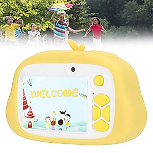 Jopwkuin Children Camera, Duck Children Camera Durable and Drop‑Resistant Supports 720P Video Portable Digital Camera with a Lanyard for Intimate Gift for Children